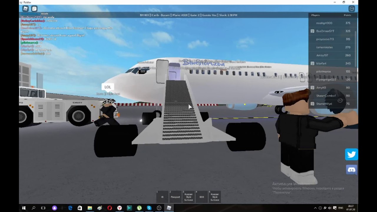 Roblox BOEING 737-800 Bluehorzon Flight ECONOMY CLASS - YouTube