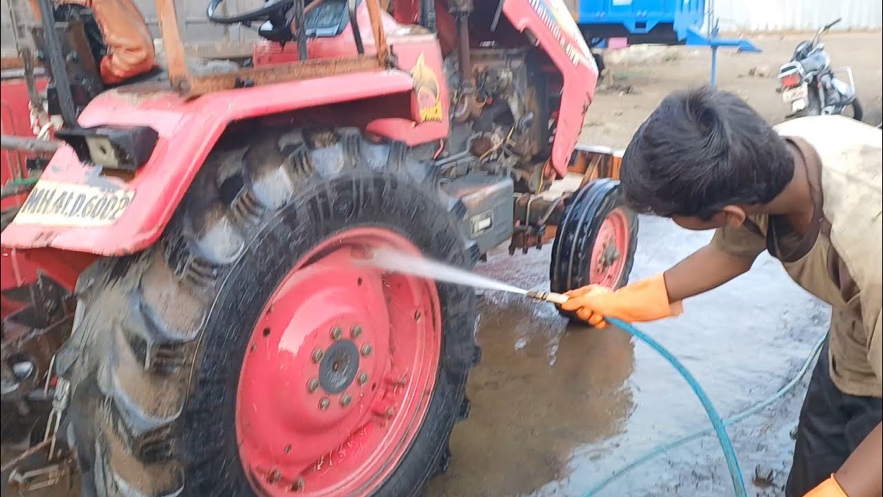 Mahindra Tractor Washing - YouTube