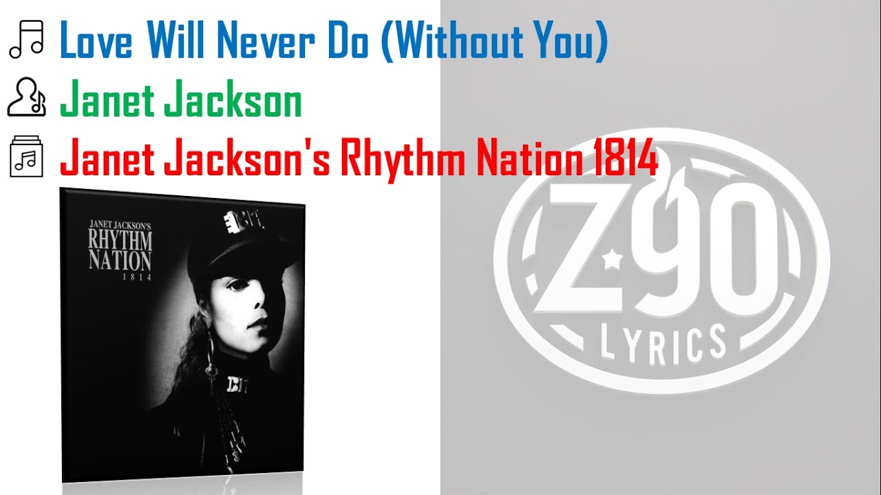 Janet Jackson - Love Will Never Do (Without You) -- Lyrics -- Z90 ...