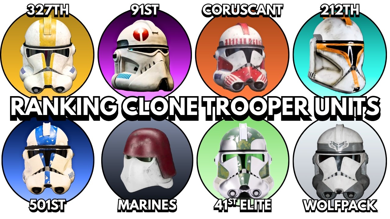 Ranking Every Clone Trooper Unit from Worst to Best! - YouTube