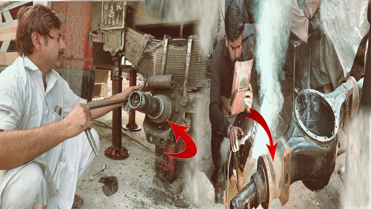 UD Truck tube axle will break | How To Repire UD truck tube axle| UD ...