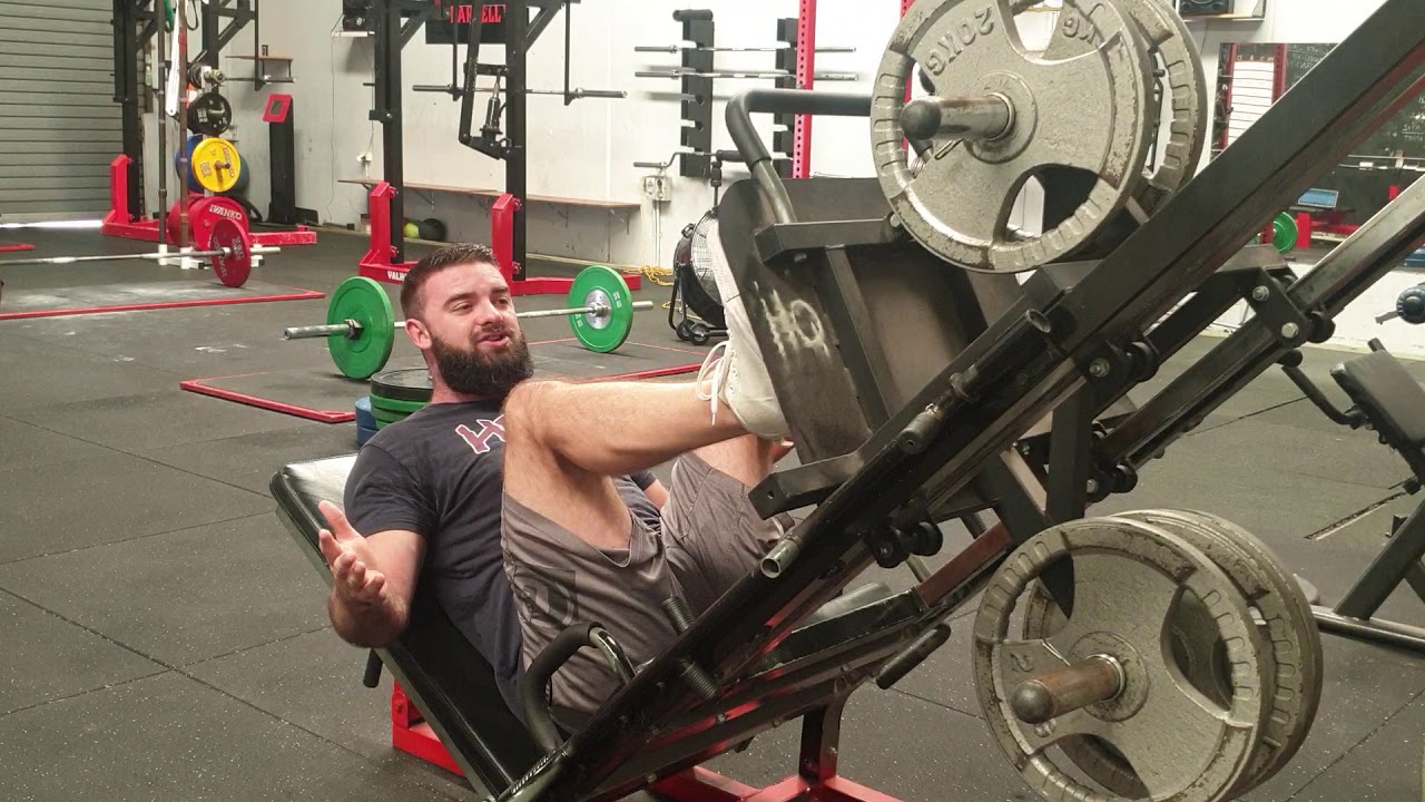 Leg press Tutorial - YouTube
