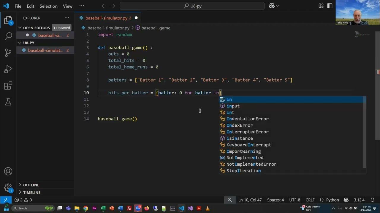 Data Analytics 1 - Unit 8 Python Review Exercises - Part 1 - Spring 2025 - YouTube