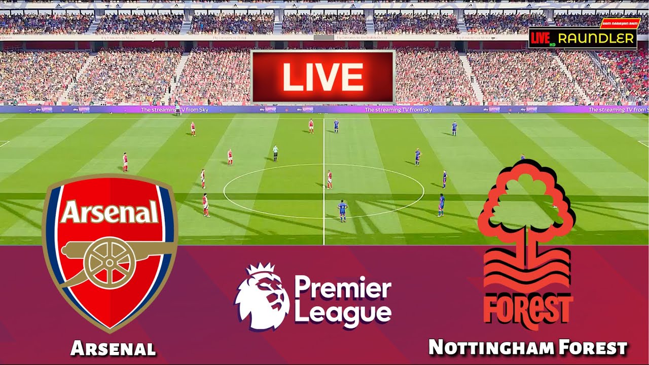 LIVE🔴| Arsenal vs Nottingham Forest - Premier League 2024/25 | PES 21 Simulation - YouTube