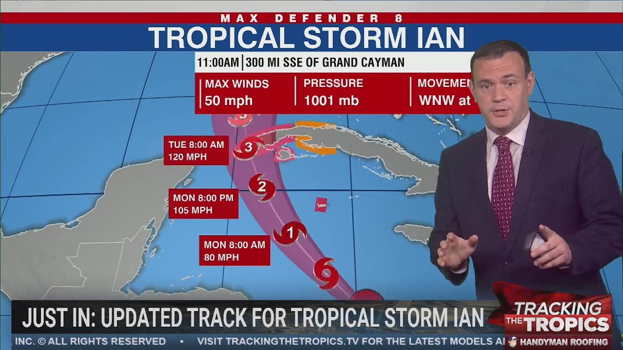 Latest Track: Tropical Storm Ian Nears Turn Toward Florida | Tracking ...