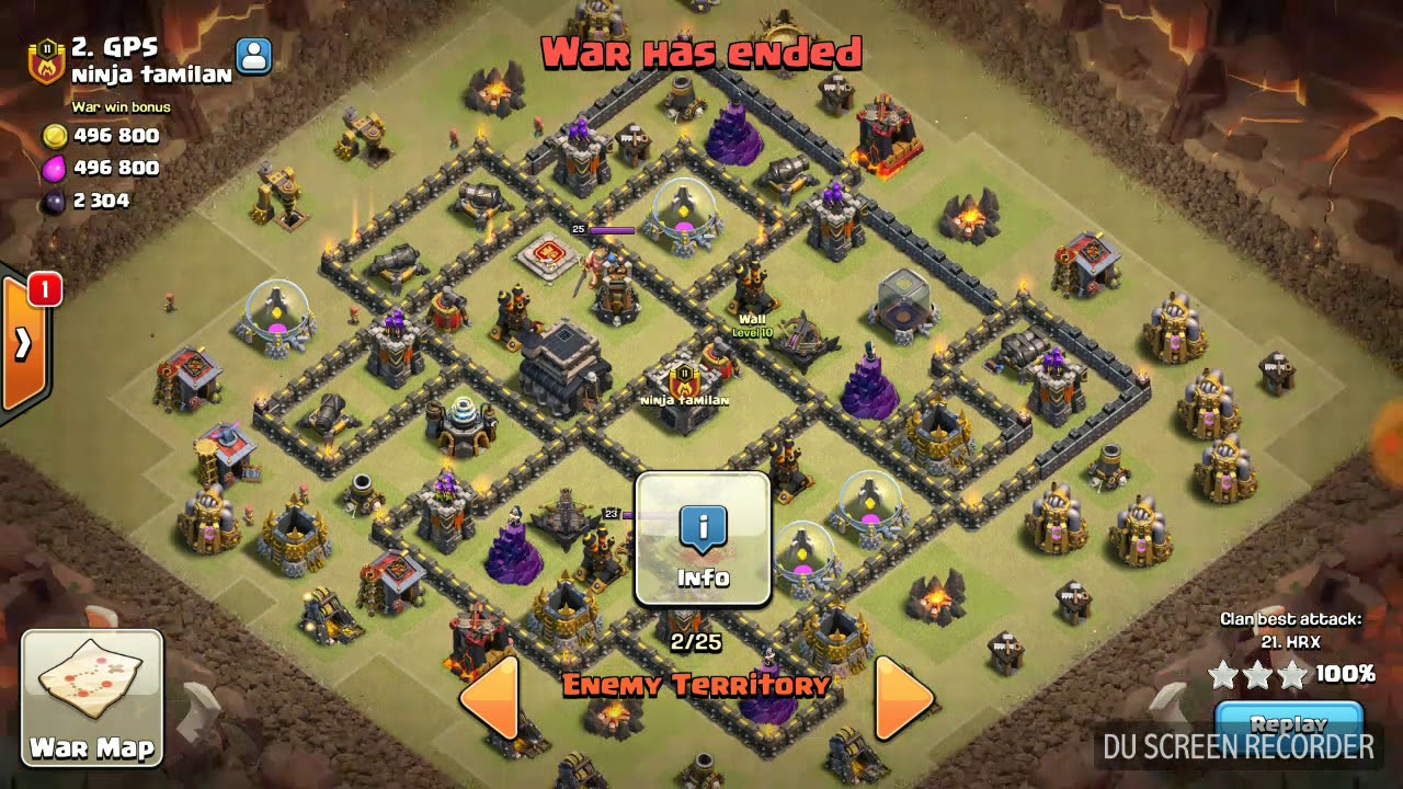 How to make 3 stars on th 9 max base:. Max dragon attack on max th 9 ...