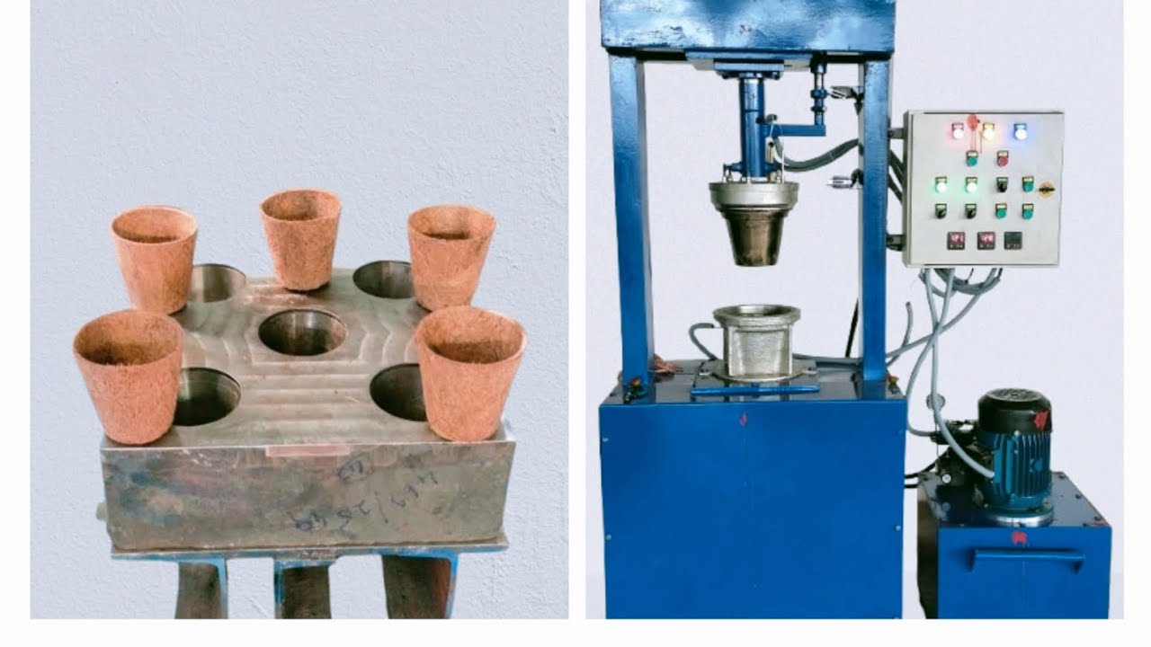 Coir pot making machine manufacturers call 9790233221 - YouTube