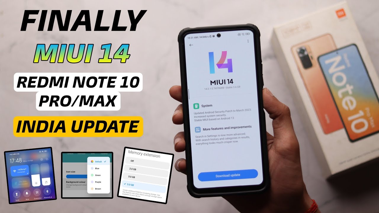 Redmi Note 10 Pro Miui 14 Android 13 Update Here Full Changelog || Miui ...