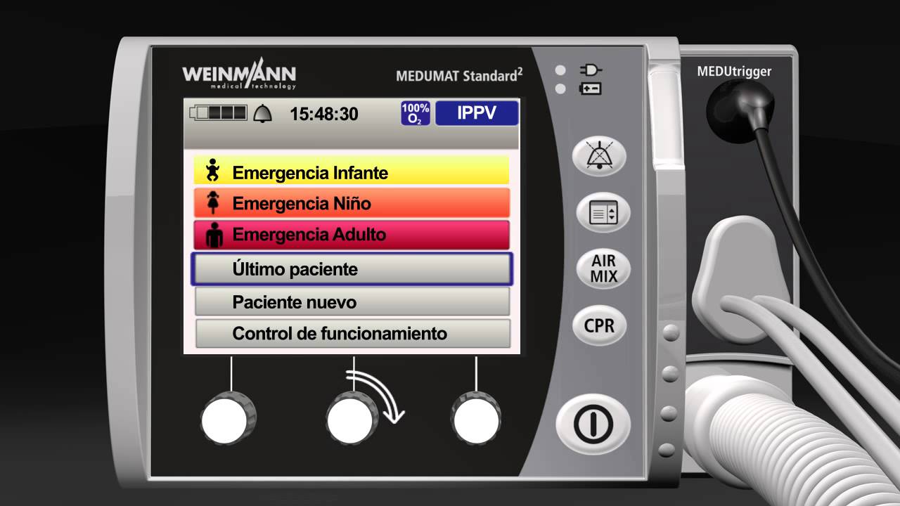 MEDUMAT Standard² Animación de entrenamiento: Cómo usar el respirador ...