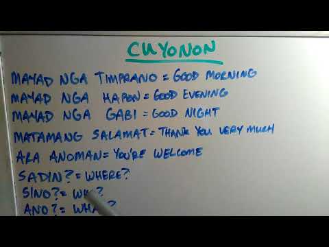 Let's Learn Cuyonon Visayan - Greetings and Interrogatives - YouTube