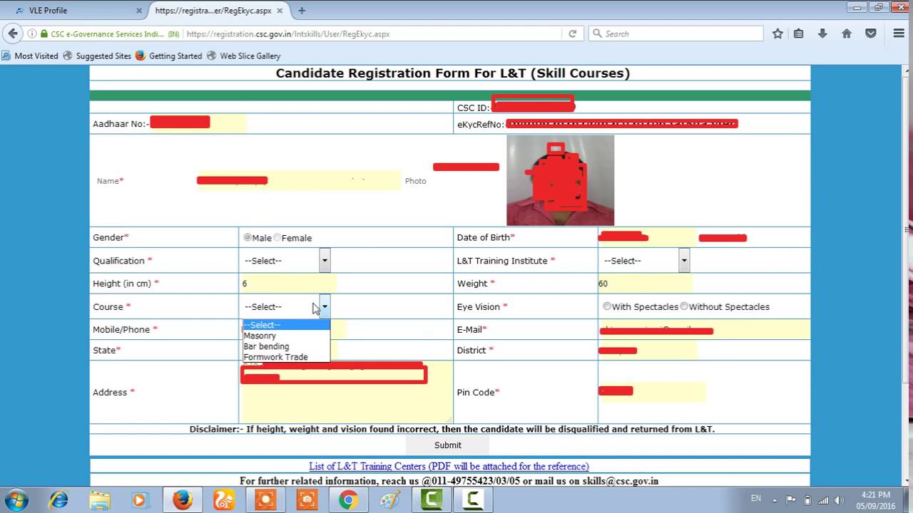L&T Skill Courses Registration Training - YouTube