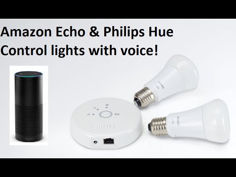Amazon Echo & Philips Hue - Control lights with voice! - YouTube