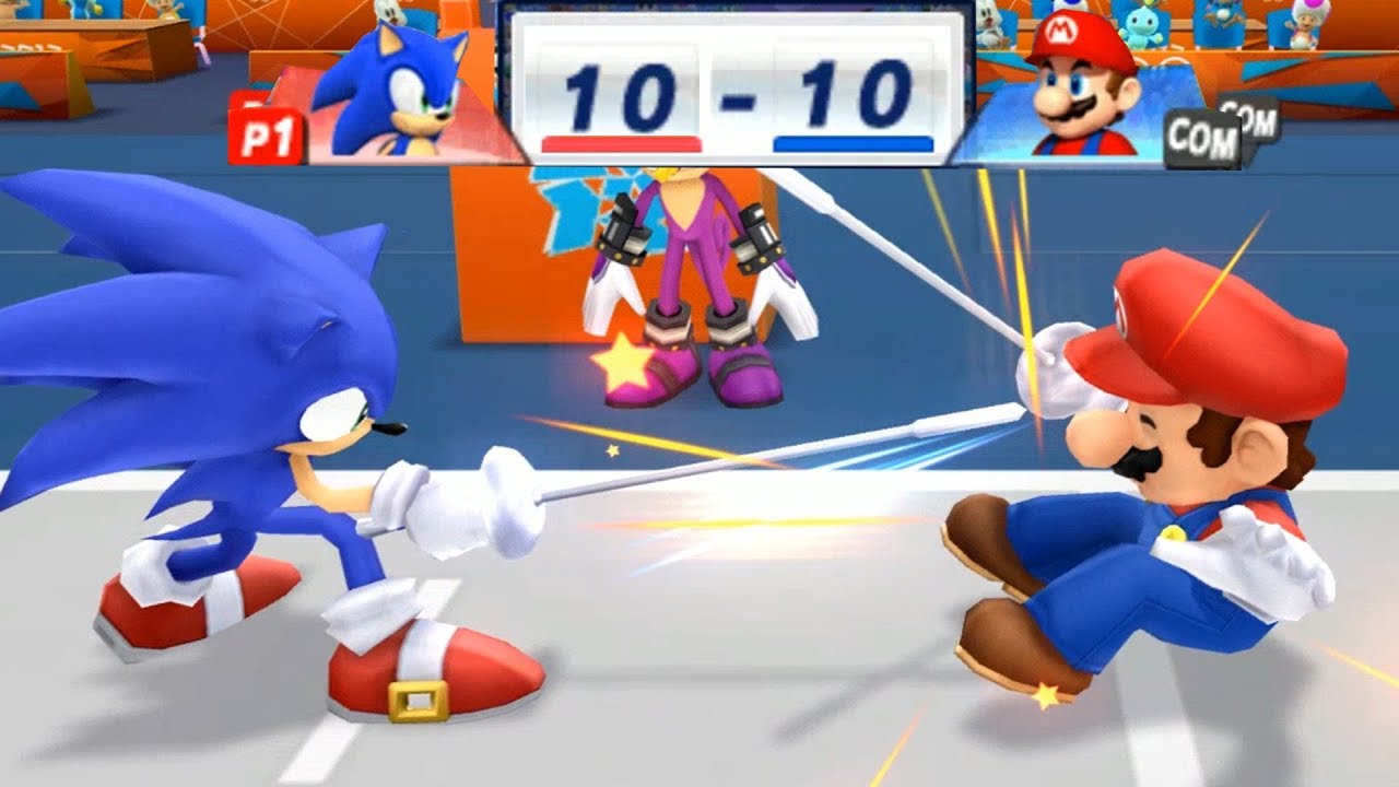 Mario & Sonic At London 2012 Olympic Games Fencing #6 With Sonic and ...