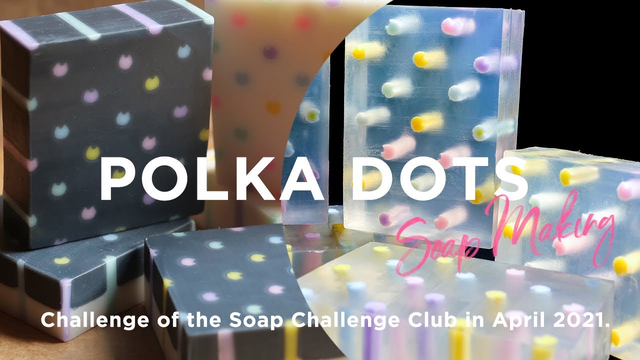 Polka Dots Soap | CP soap making | Soap Challenge Club - YouTube