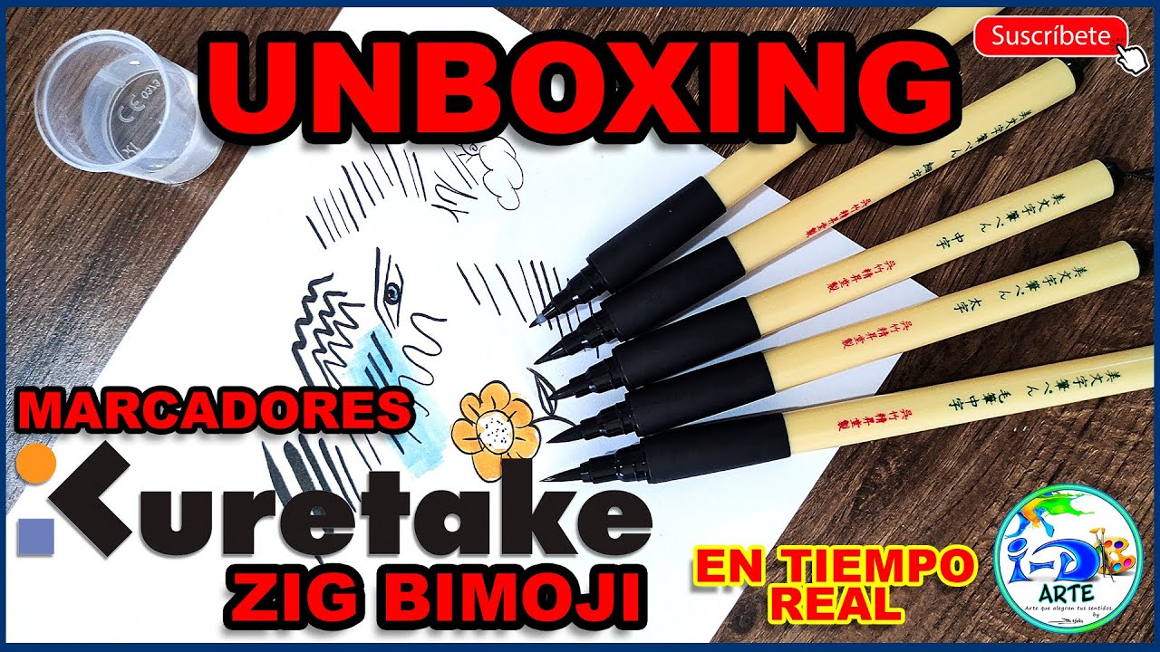 🔥Marcadores para Animé - Manga - Comic Kuretake Bimoji en tiempo real ...