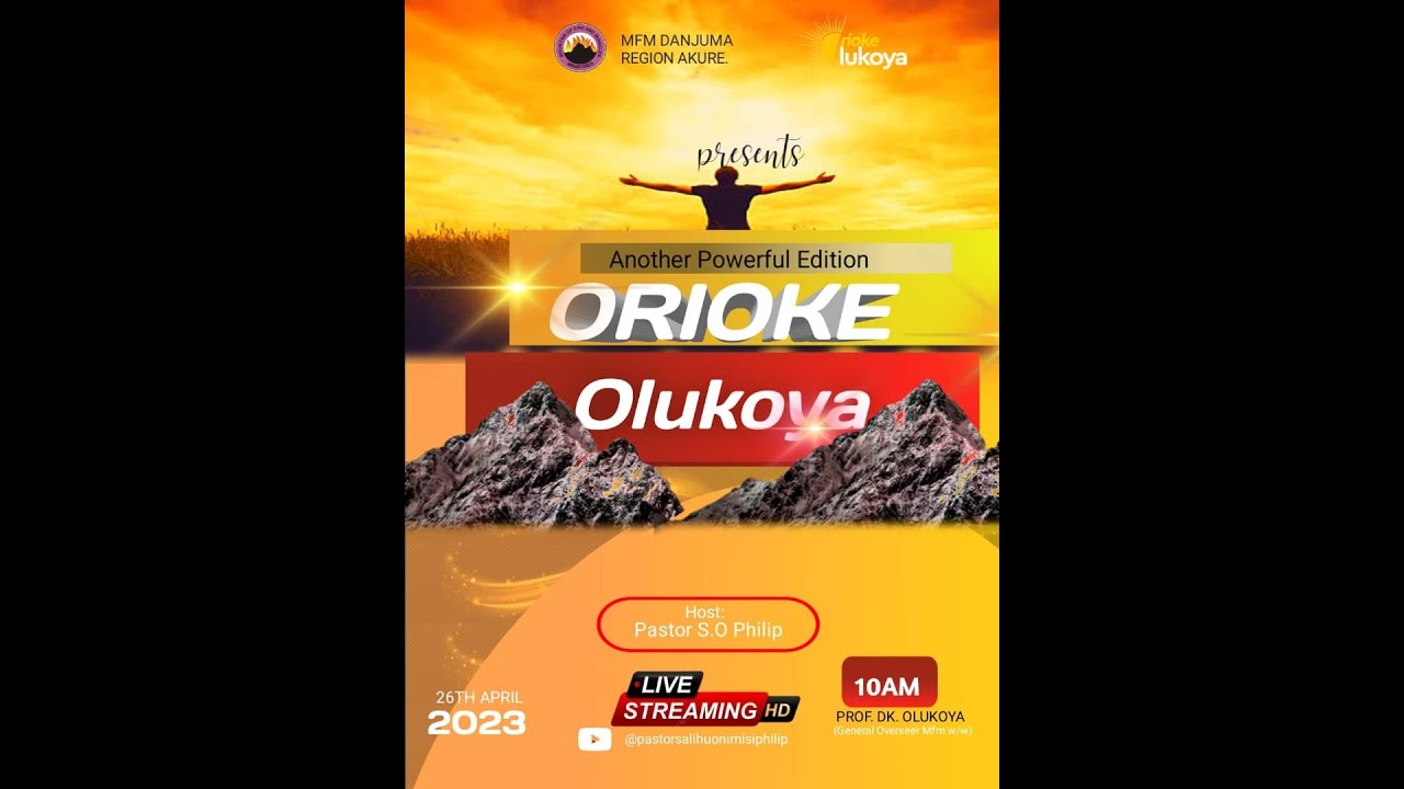 ORI-OKE OLUKOYA 26/04/2023 EDITION - YouTube