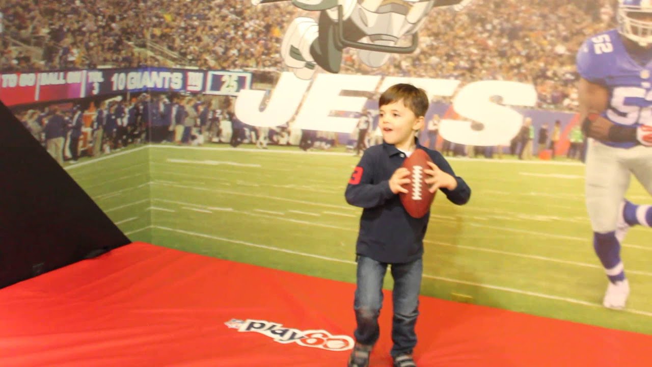 Asher playing football at the NY Children's Museum (Jan 19th, 2014 ...