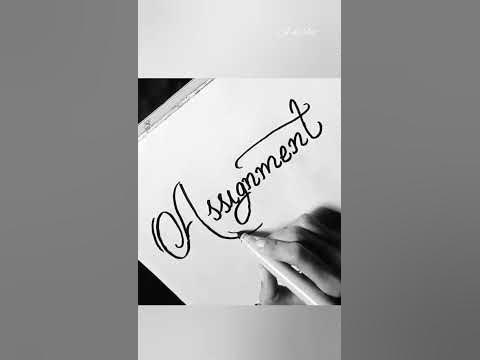 || Assignment || Assignment writing in caligraphy || A 4 Art ...||# ...
