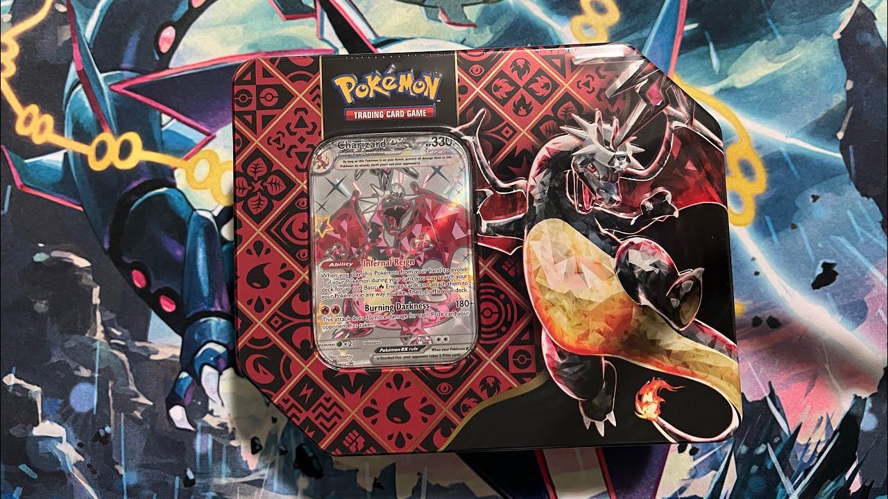 Pokemon Paldean Fates Shiny Charizard ex Tin Opening - YouTube