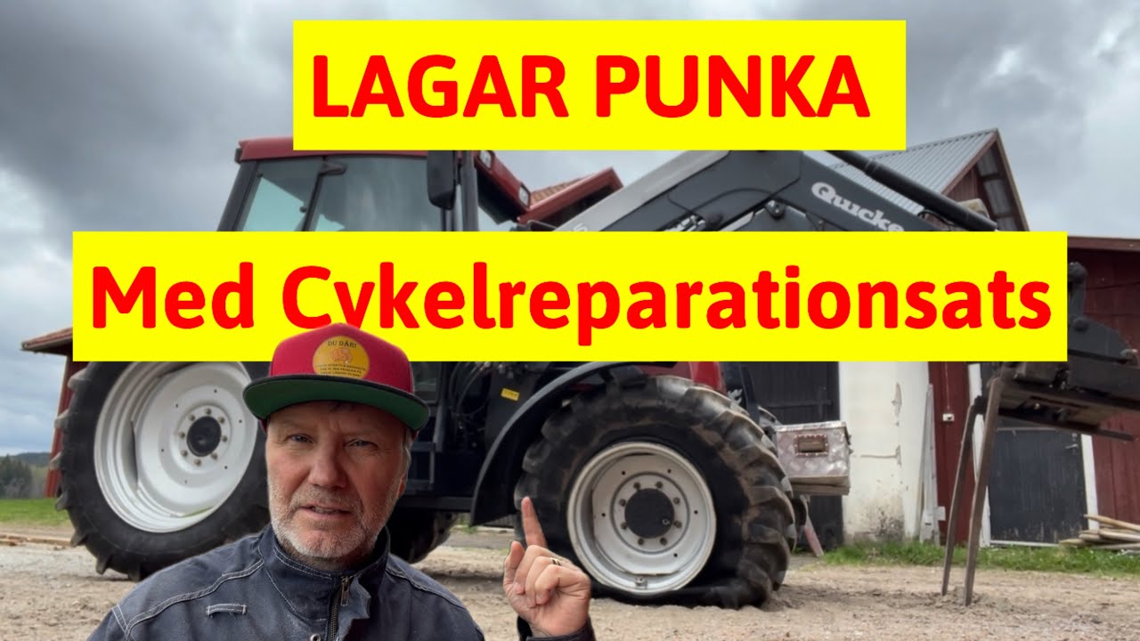 Lagar punktering på min traktor CASE IH CS78 - YouTube