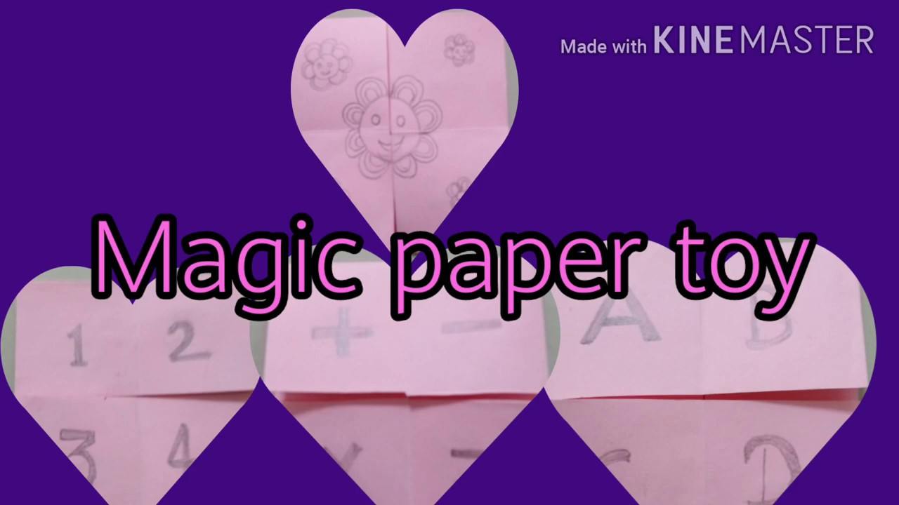 DIY paper craft/magic paper toy - YouTube