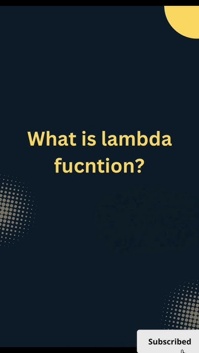 Python Lambda Function Explained in 40 Seconds 🚀 |Anonymous Functions ...