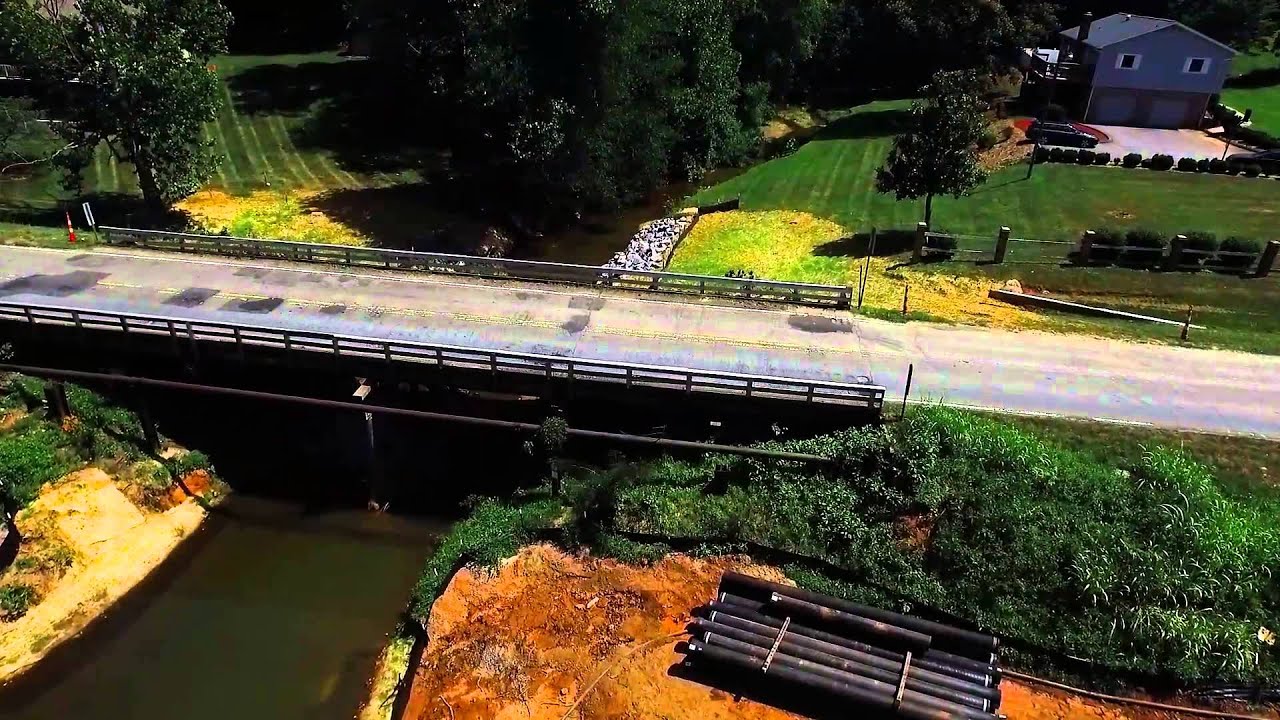Aerial Video of Bridge Construction on 29th Ave in Hickory, NC - YouTube