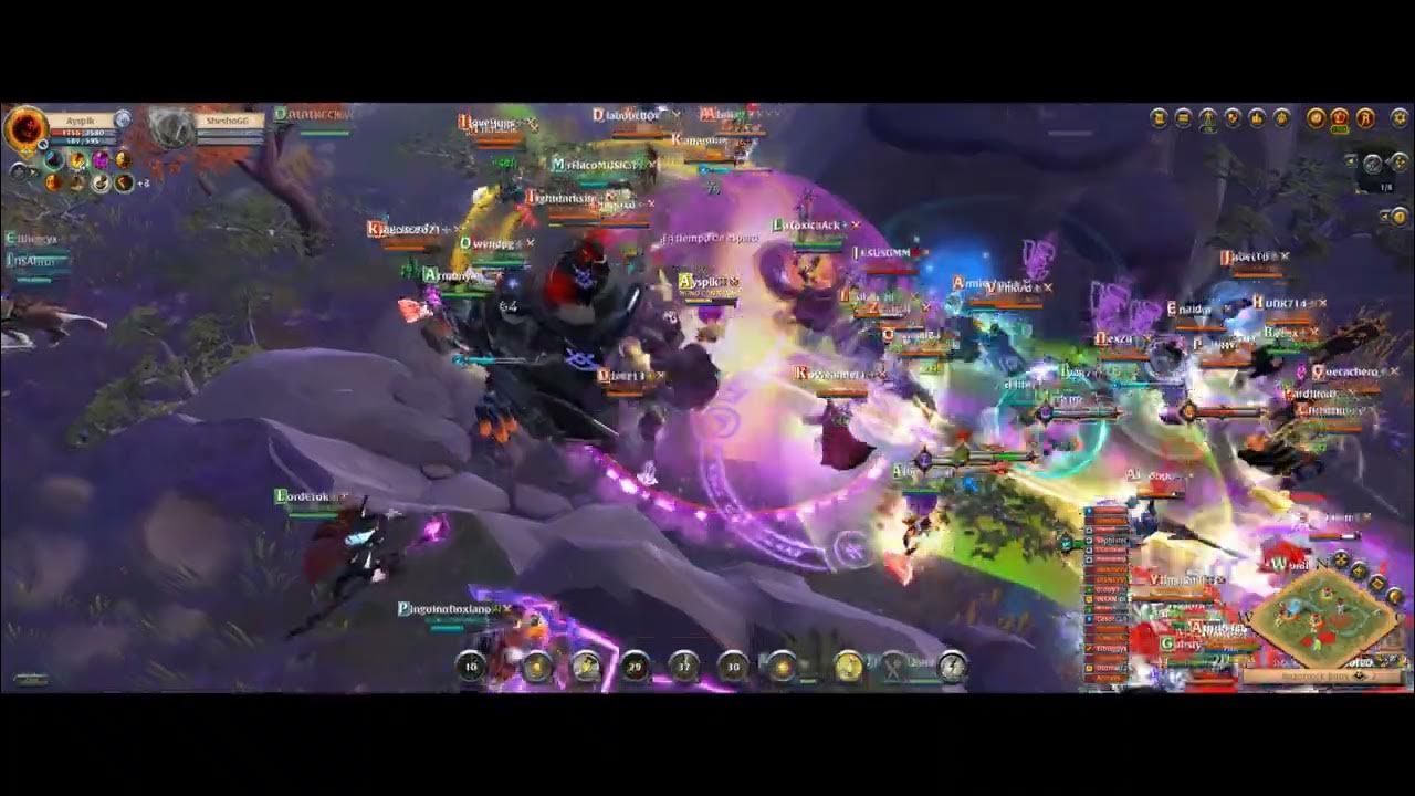 Monos vs Outlimits - Bank - Gremio Monos con Navaja - Albion Online ZvZ - YouTube