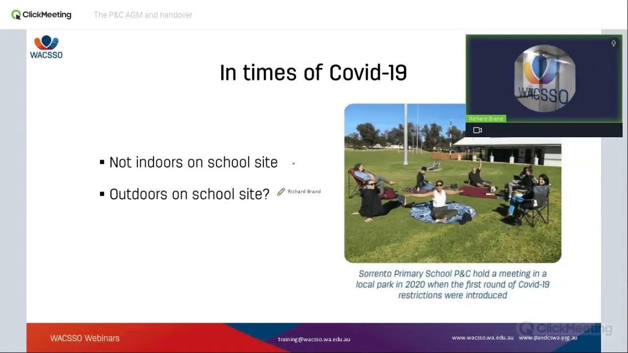 The P&C AGM and handover - YouTube