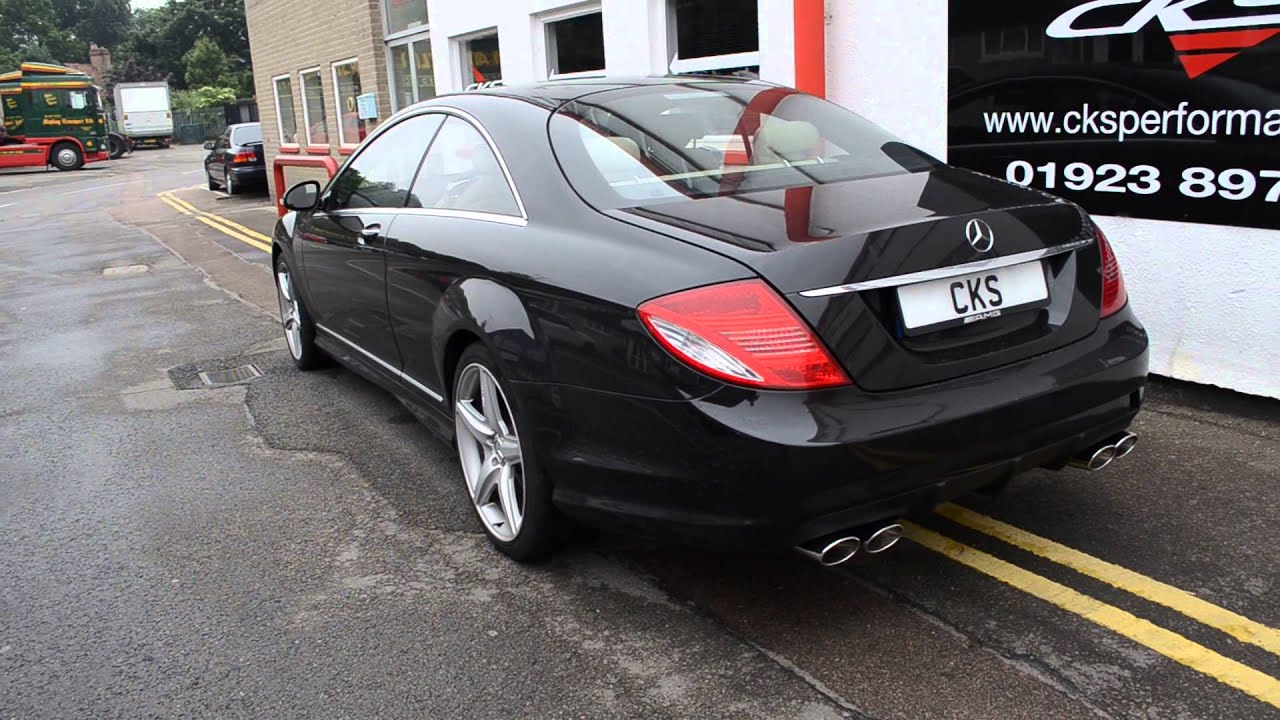 W216 CL500 CKS Sport Exhaust and AMG CL63 Diffuser - YouTube
