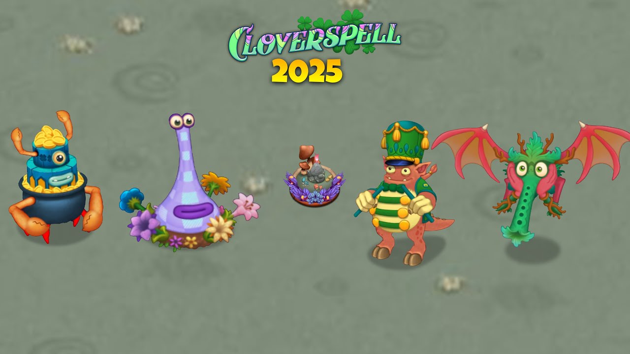 Cloverspell 2025 All Costumes - Comparison ~ My Singing Monsters - YouTube Music