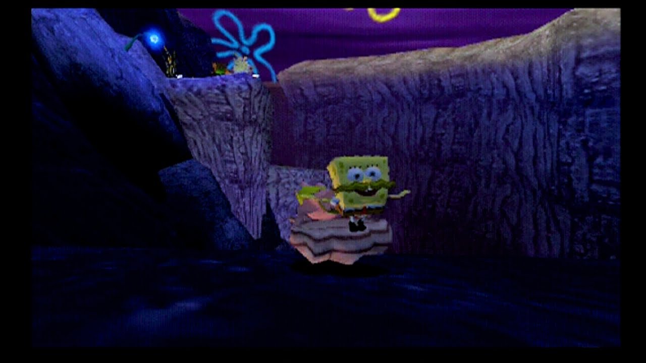 Spongebob Movie Game part 9! Glitched On The Rock Slide - YouTube