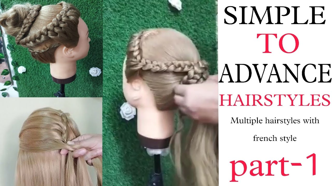 Simple to advance hairstyles|part-1| - YouTube
