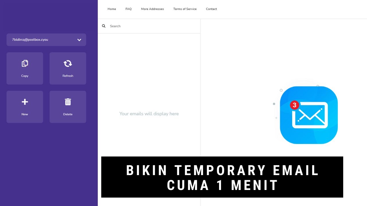 Cara membuat Email Sementara (Temporary Email) dalam 1 Menit - YouTube