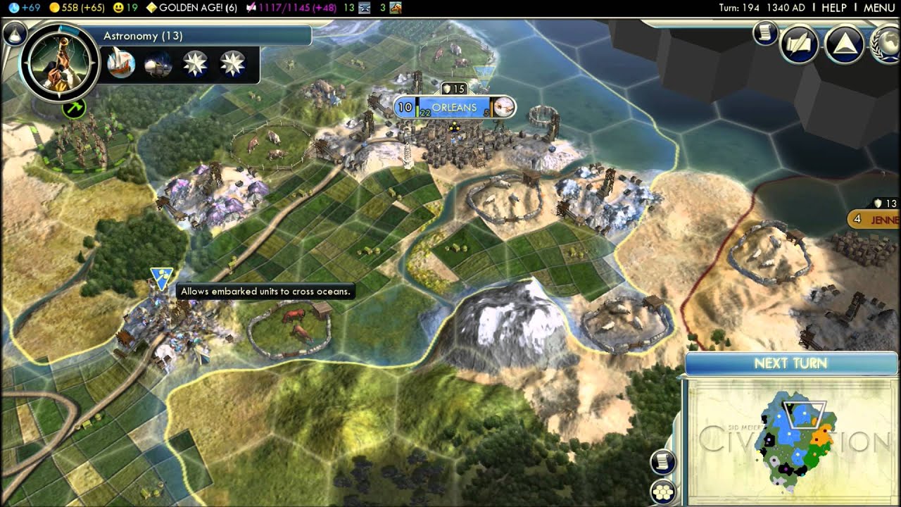 Gameplay of Civ V Part 52 - YouTube