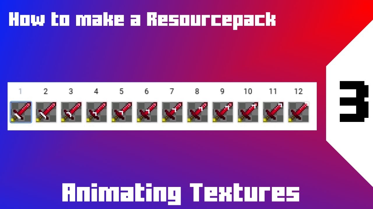 How to Make Animated Textures | Resourcepack Series - YouTube
