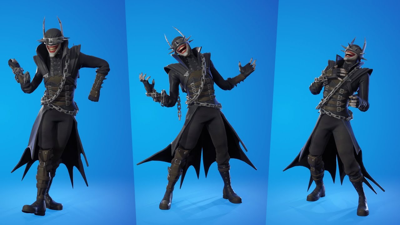 Batman Who Laughs Skin Skin Showcase With Emotes and Dances | fortnite ...