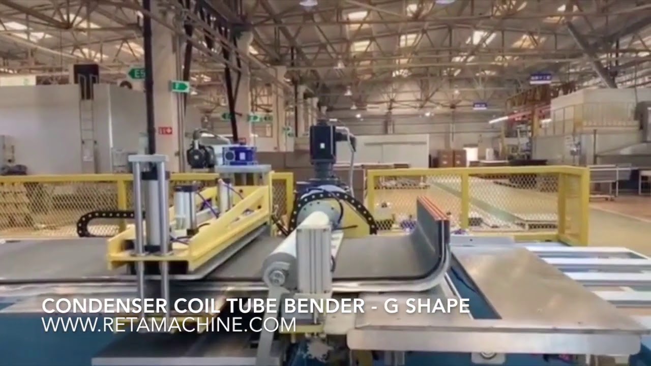 Automatic Condenser Coil Bender Machine - YouTube