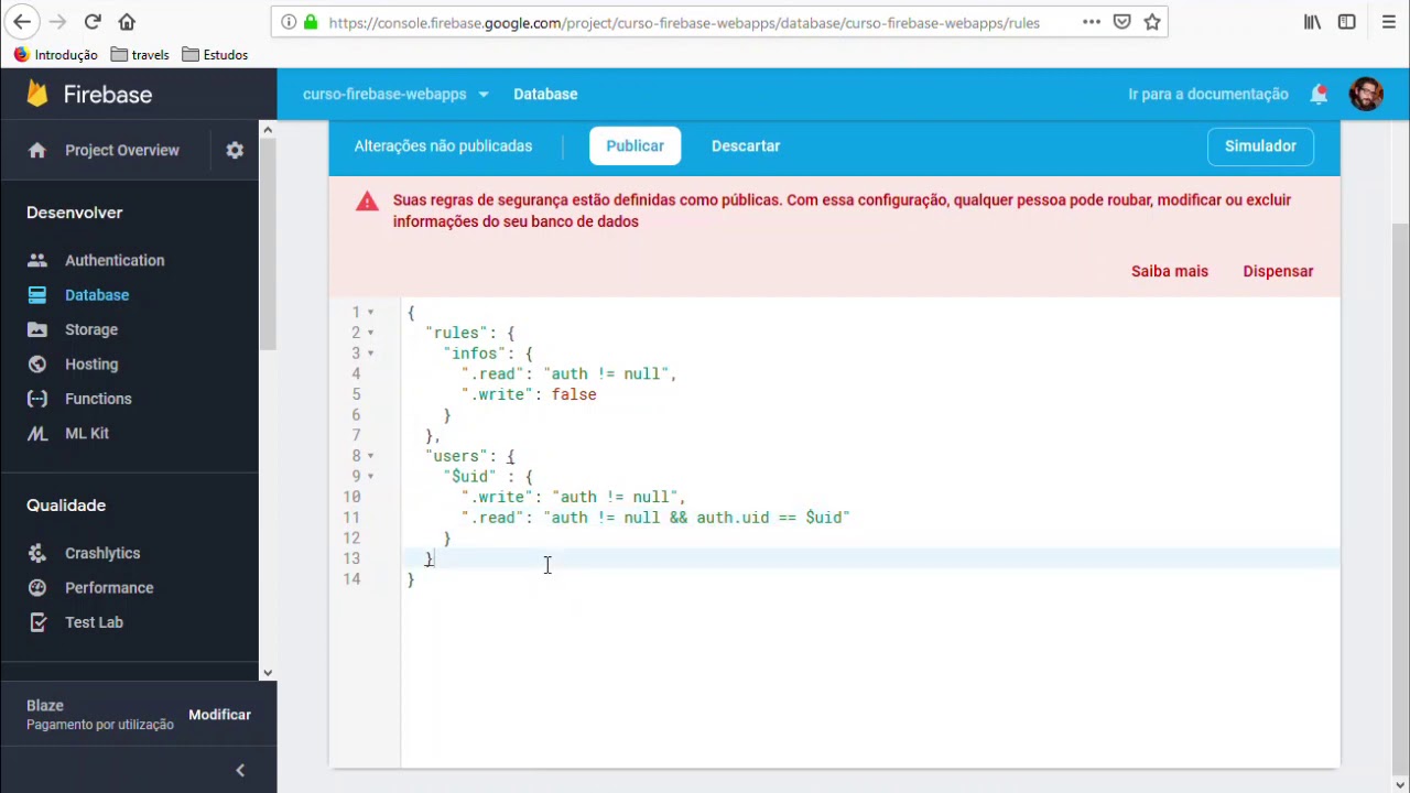 Firebase Security - Mantendo o Realtime DB seguro - YouTube