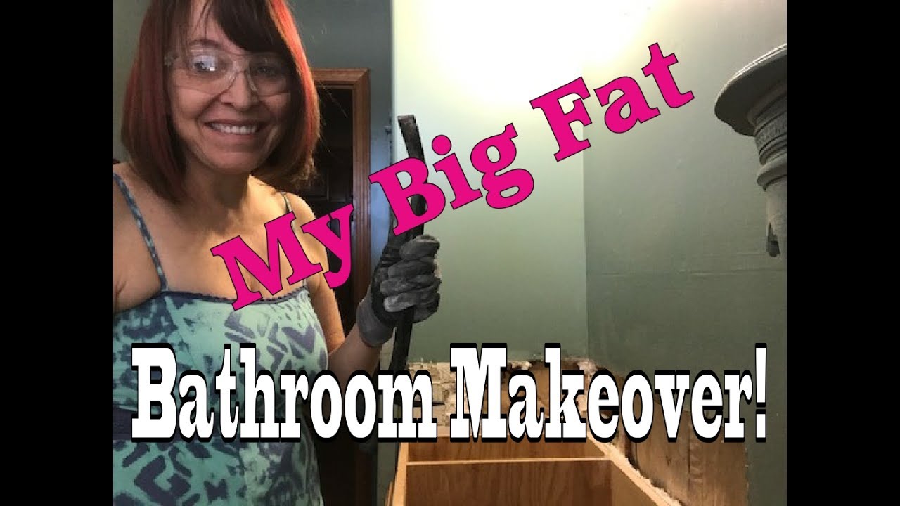My Big Fat Bathroom Makeover that I Learned from YouTube - YouTube