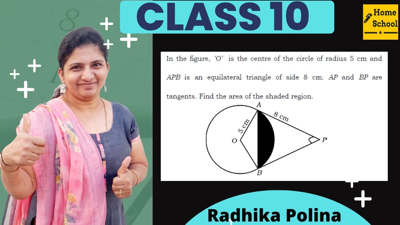 In the figure ,'O' is the centre of the circle of radius 5cm and APB is ...