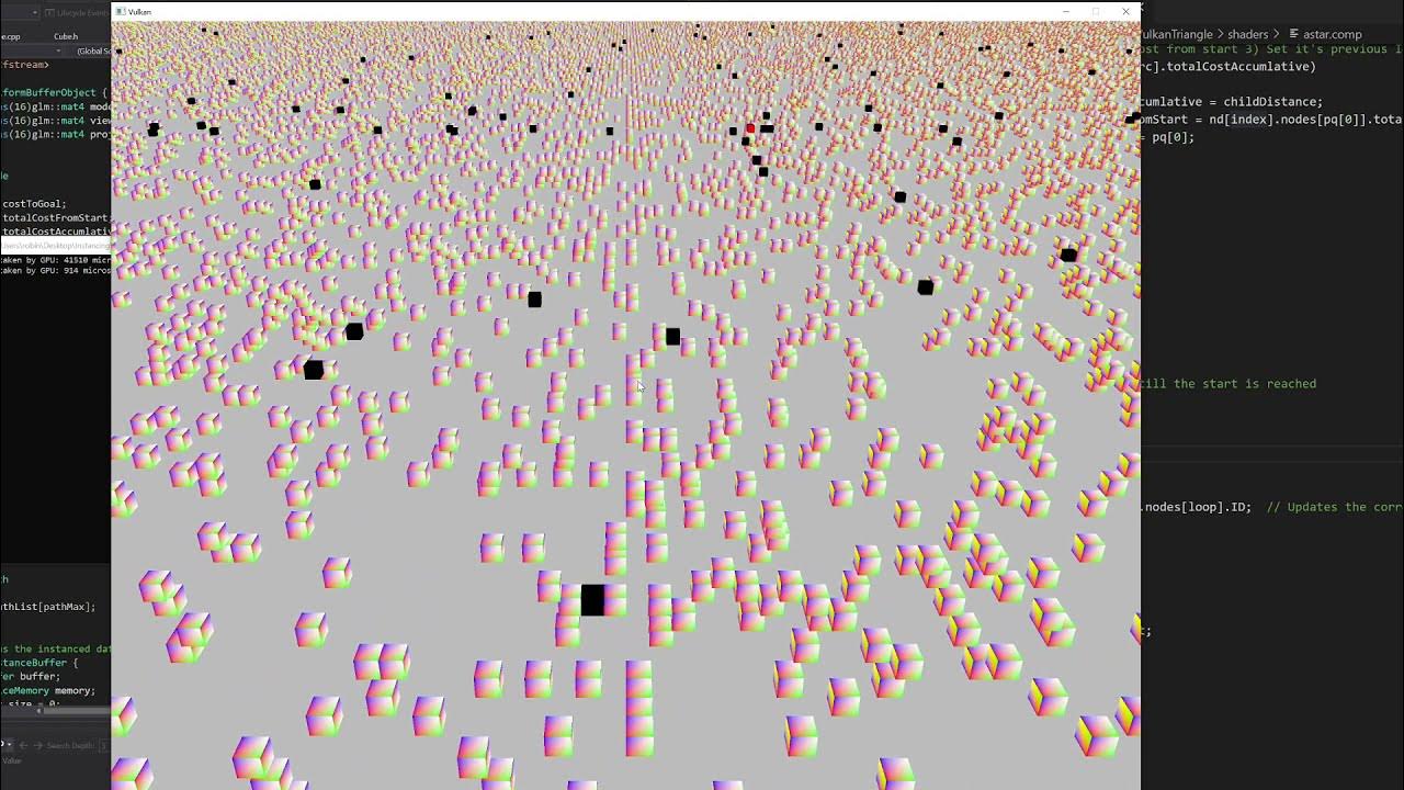 GPU Accelerated A* Pathfinding with Vulkan - YouTube