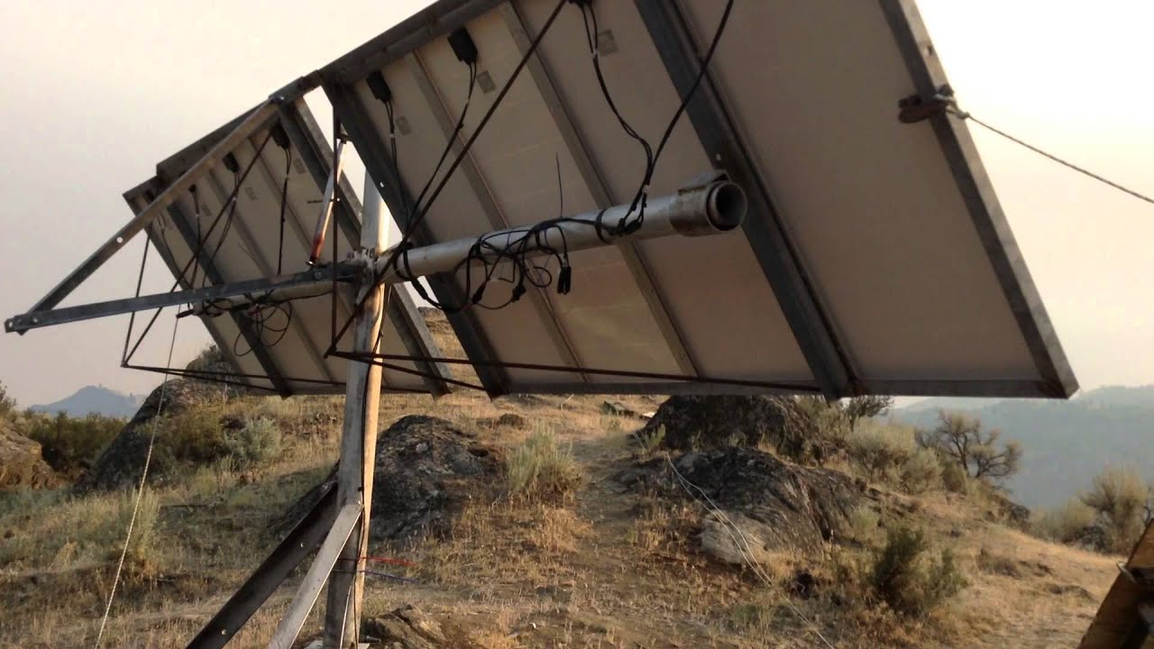 A better look at the larger pointable solar array - YouTube