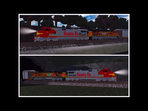 Chasing ATSF 676 leads and BNSF 6179 trails on BNSF Autorack Train - YouTube