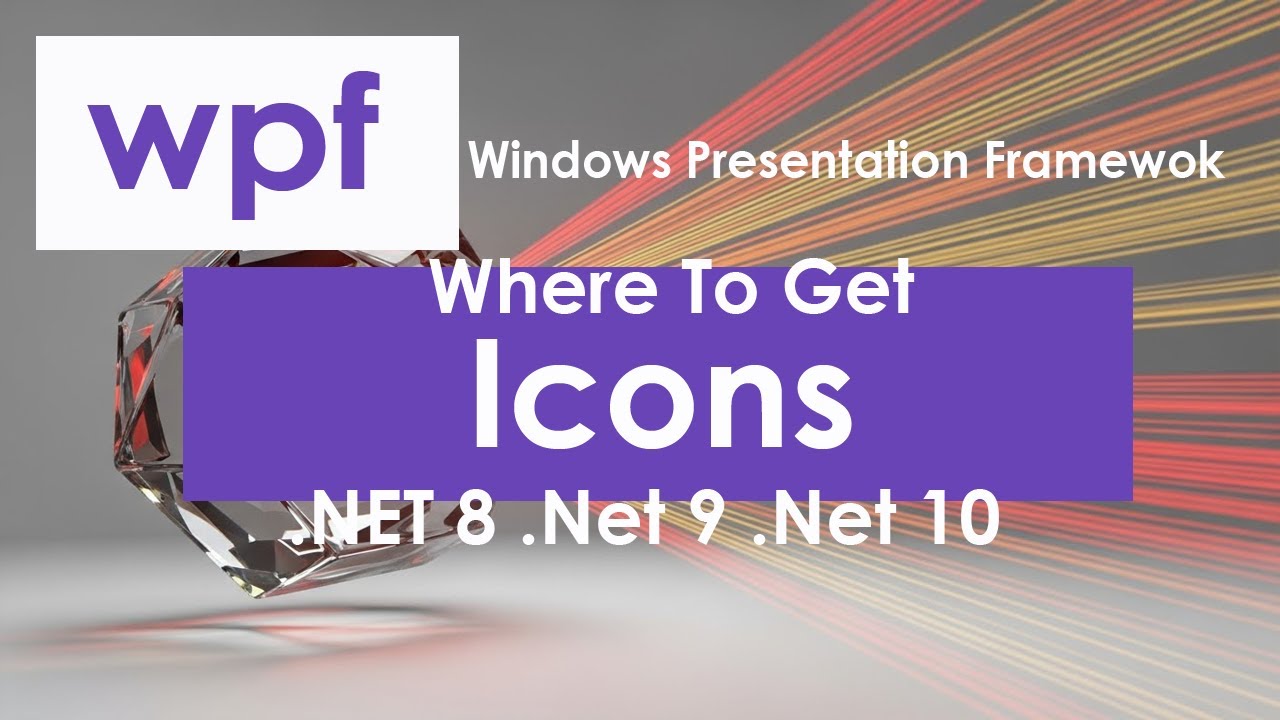 Where To Get Icons For Your WPF Projects #WPF #icons - YouTube