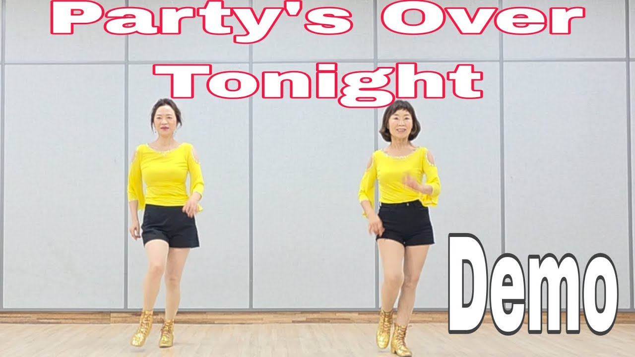 Party's Over Tonight - Line Dance(Demo) Beginner /Jo Kinser - YouTube