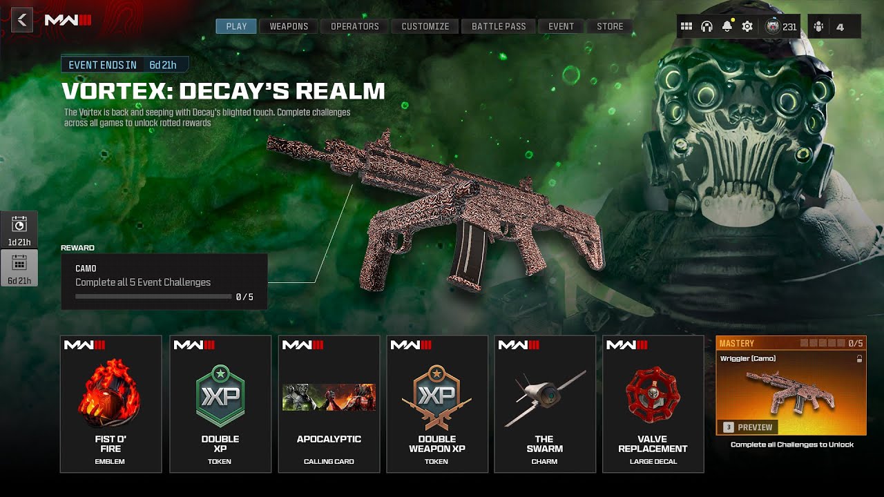 Unlock Animated “WRIGGLER” Camo FAST/EASY… (Vortex: Decay's Realm Event ...