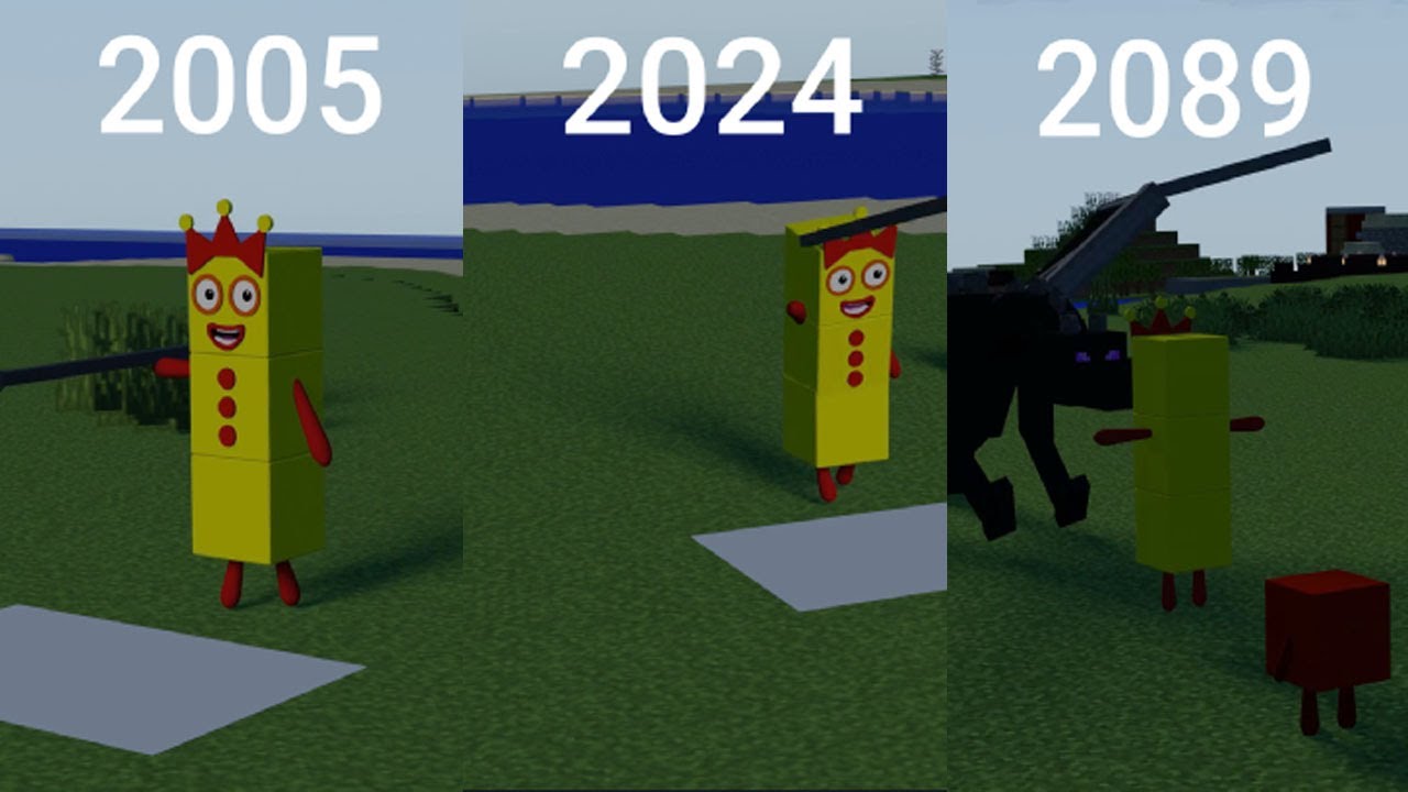 EVOLUTION NUMBERBLOCKS PRACTICING ATHLETES 2005 2024 2089 - YouTube