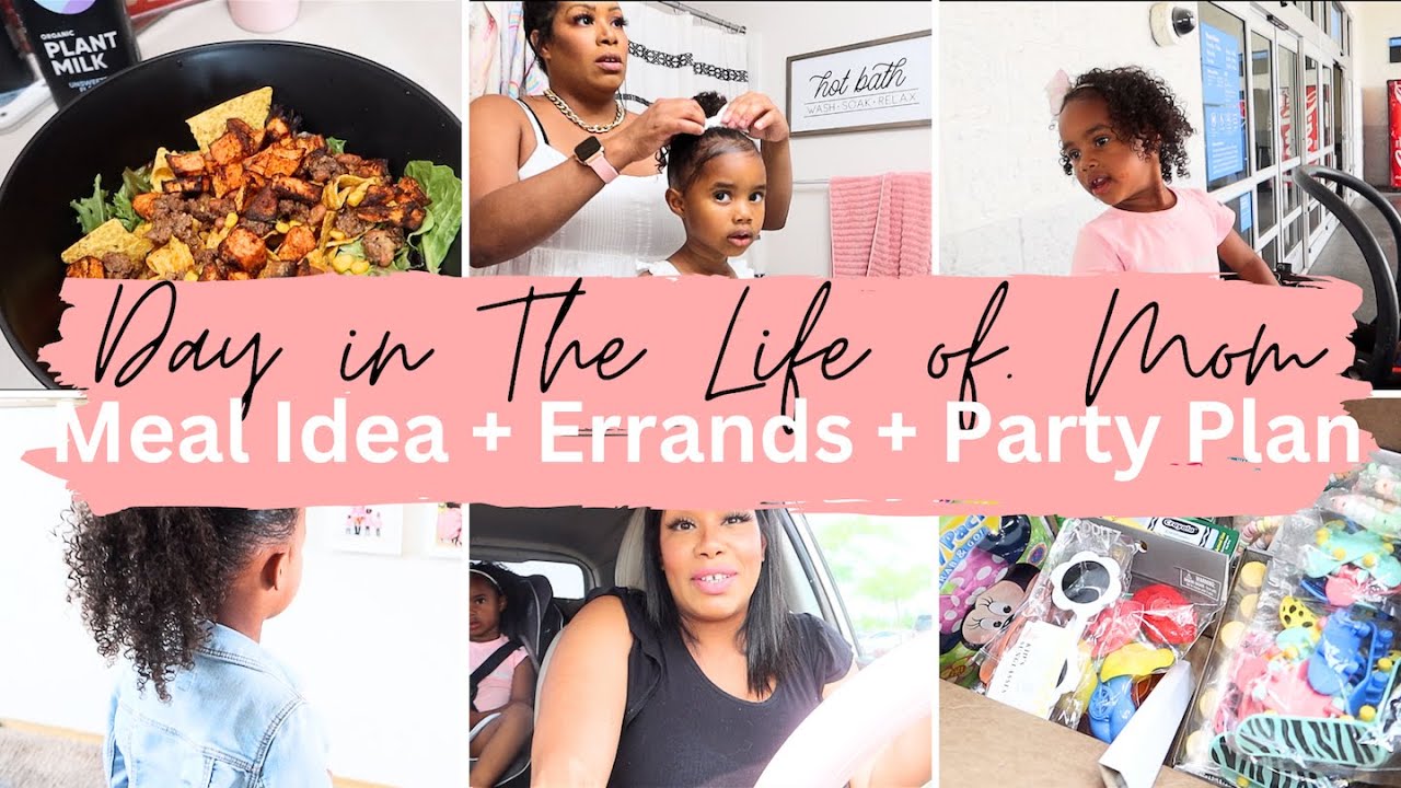 ERRANDS + HEALTHY EASY MEAL IDEA + SHOP WITH ME + PARTY PREP | DAY IN ...