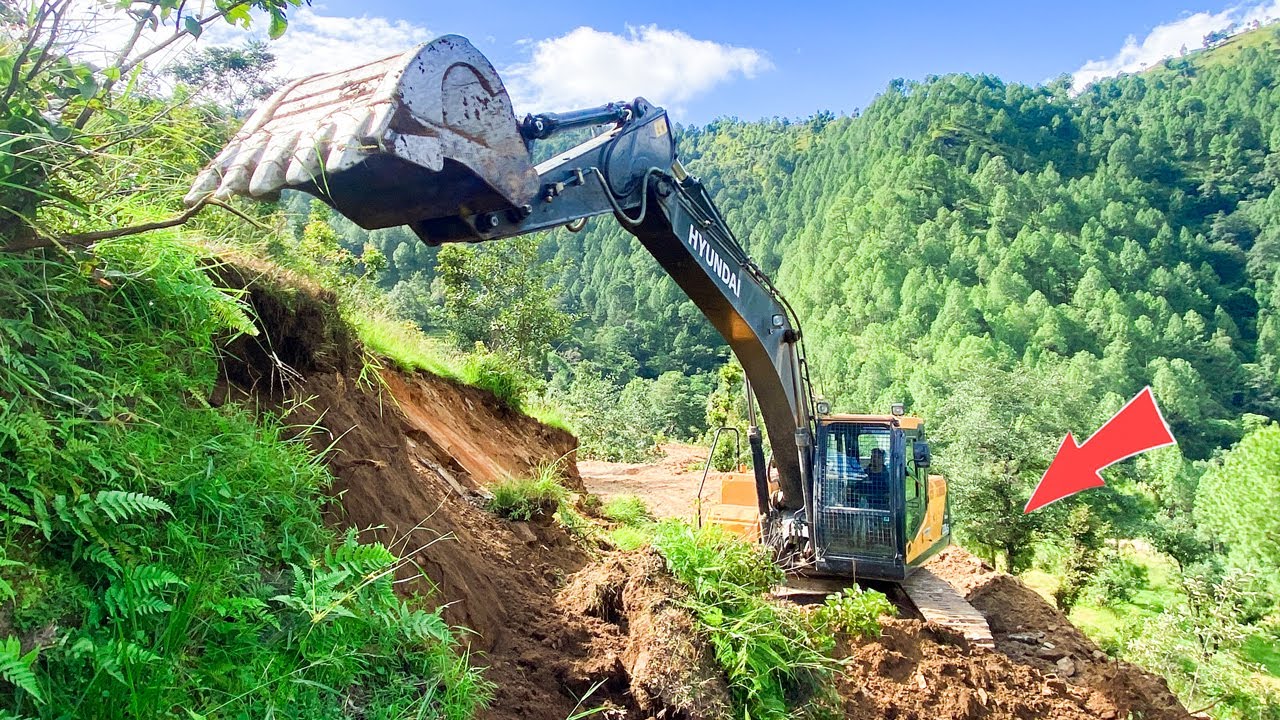 Carving a Path Through the Clouds! Risky Mountain Road Construction ...